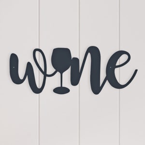 Wine Metal Sign, Wine Bar, Kitchen Sign, Winery, Home Bar Decor, Bar ...