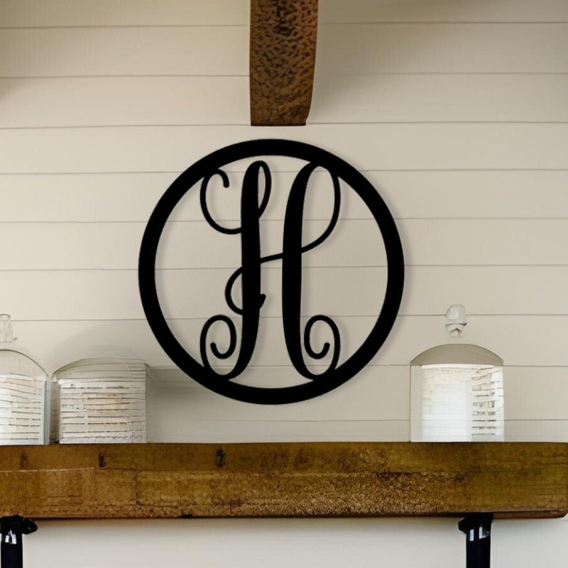 Metal Monogram - Etsy