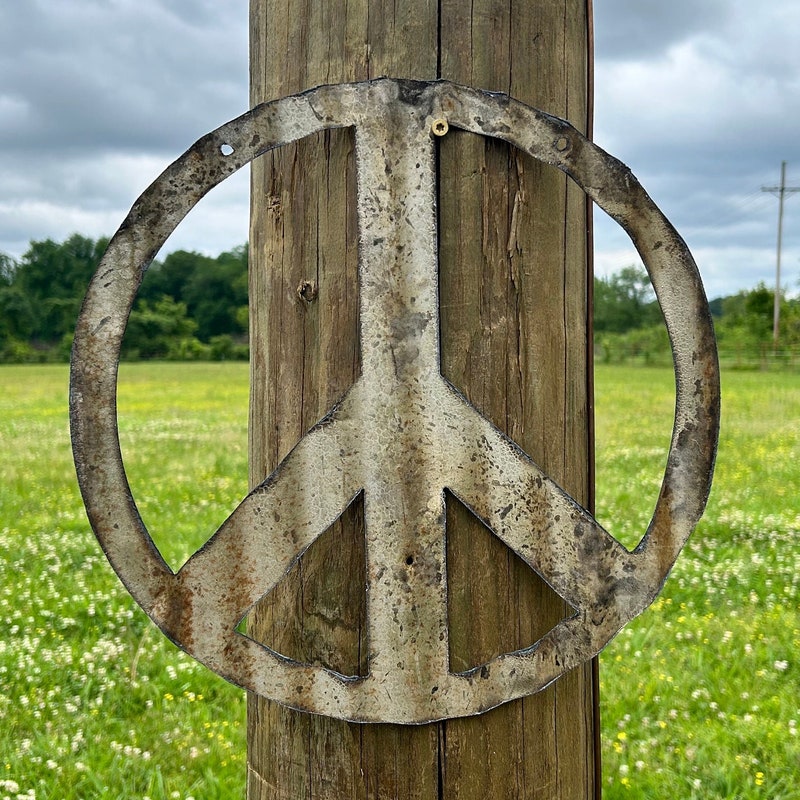 Peace Sign Yard Art - Etsy