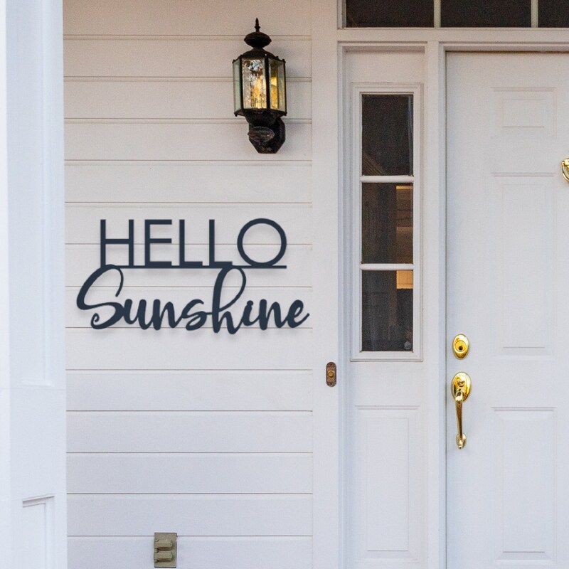 Metal Hello Sunshine Art - Etsy