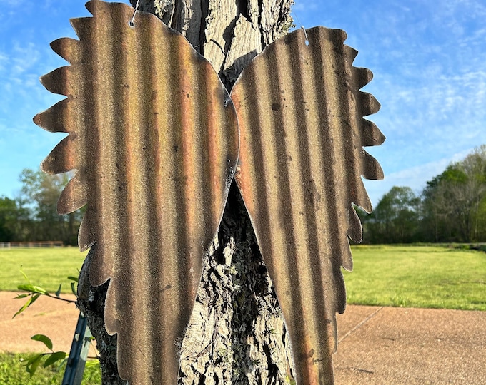 Angel Wings Corrugated Tin, Metal Angel Wings, Corrugated Metal Signs ...