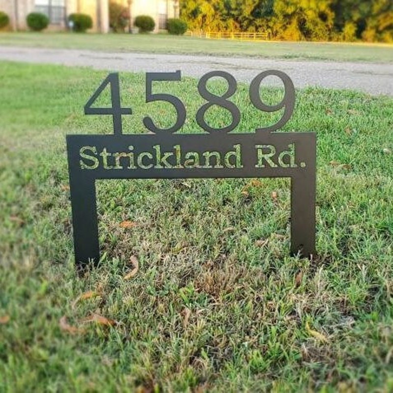House Number Yard Sign - Etsy