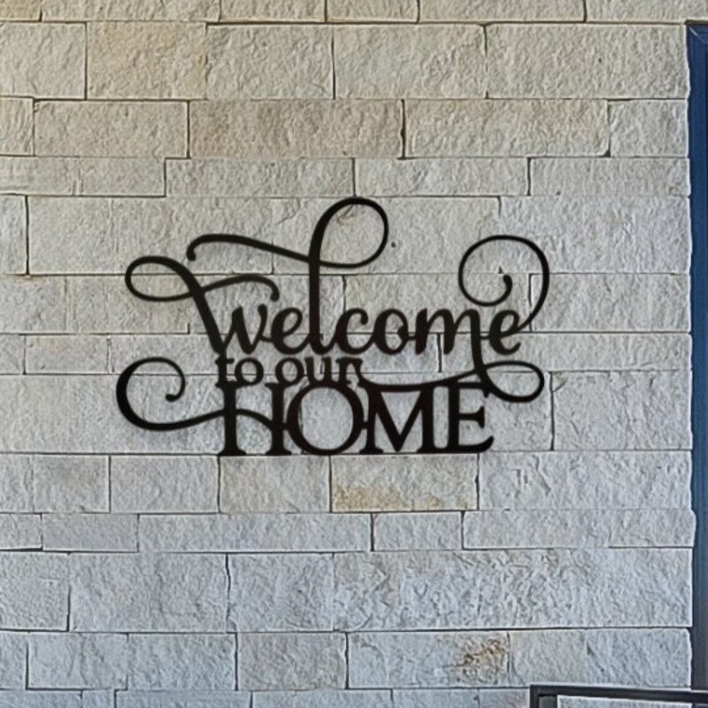 Welcome to Our Home Sign - Etsy