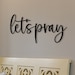 Let's Pray Metal Sign, Prayer Sign, Christian Gift, Christian Wall Art ...