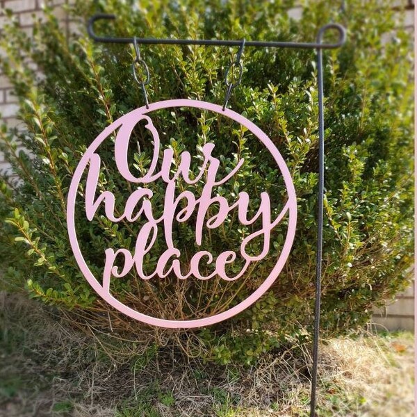 Happy Place Sign - Etsy