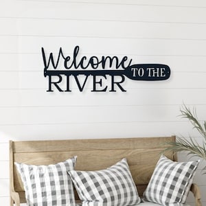River sign - Etsy