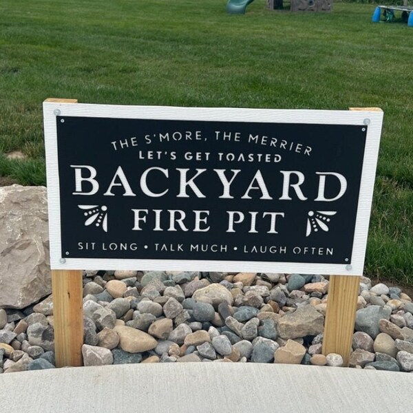 Fire Pit Sign - Etsy