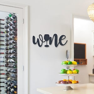 Wine Metal Sign, Wine Bar, Kitchen Sign, Winery, Home Bar Decor, Bar ...
