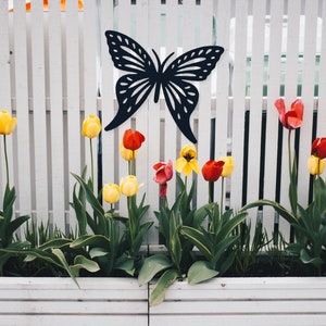 Butterfly Metal Sign, Backyard Metal Signs, Butterfly Metal Wall Art ...