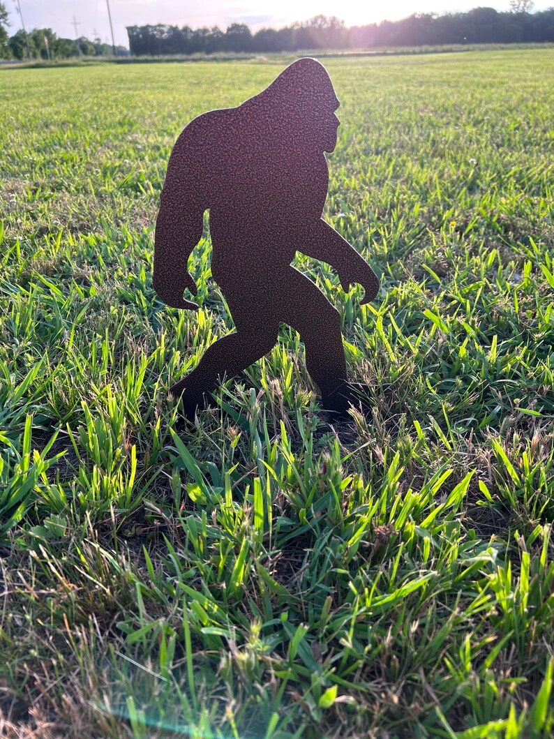 Bigfoot Metal Yard Stake, Sasquatch, Metal Sasquatch, Metal Sign, Metal ...