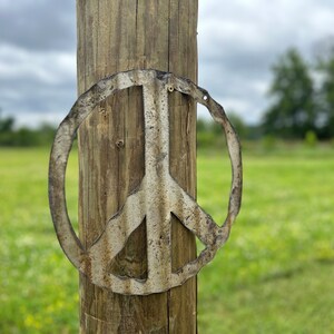 Peace Sign Corrugated Tin, Metal Peace Sign, Corrugated Metal Signs ...