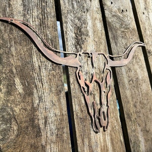 Bull Skull Sign, Longhorn Sign, Metal Sign, Cattle Metal Signs, Western ...