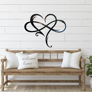 Heart Infinity Metal Wall Decor, Metal Infinity, Love Infinity Sign ...