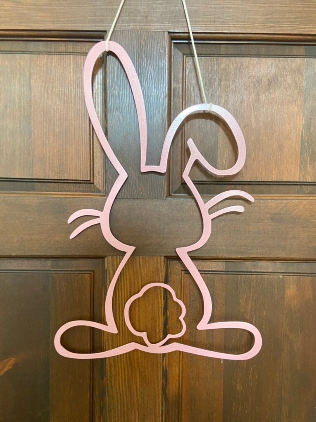 Bunny Metal Door Hanger, Easter Door Hanger, Easter Decor, Spring Decor ...
