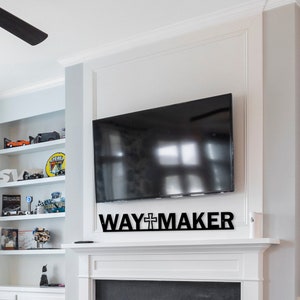 Waymaker Door Topper, Faith Metal Sign Christian Gift, Christian Sign ...
