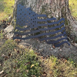 American Flag Metal Sign, Patriotic Decor, Flag Wall Art, Military ...