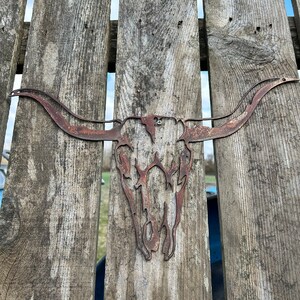 Bull Skull Sign, Longhorn Sign, Metal Sign, Cattle Metal Signs, Western ...