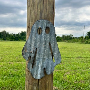Ghost Corrugated Tin, Fall Decor, Halloween Decor, Corrugated Tin Decor ...