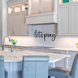 Let's Pray Metal Sign, Prayer Sign, Christian Gift, Christian Wall Art ...