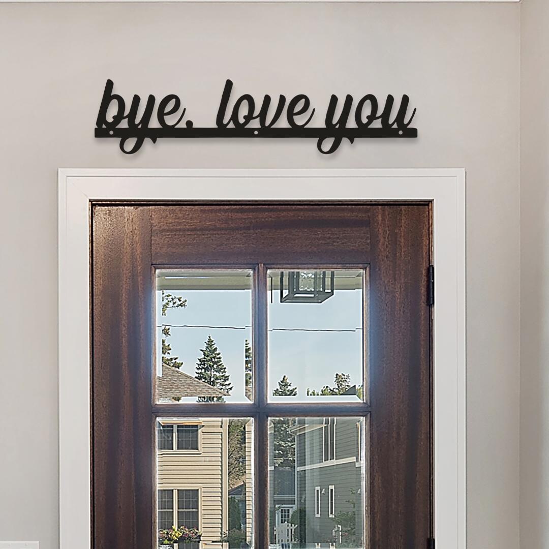 Love You Door Sign, Hallway Decor, Entryway Decor, Gifts for Couples ...