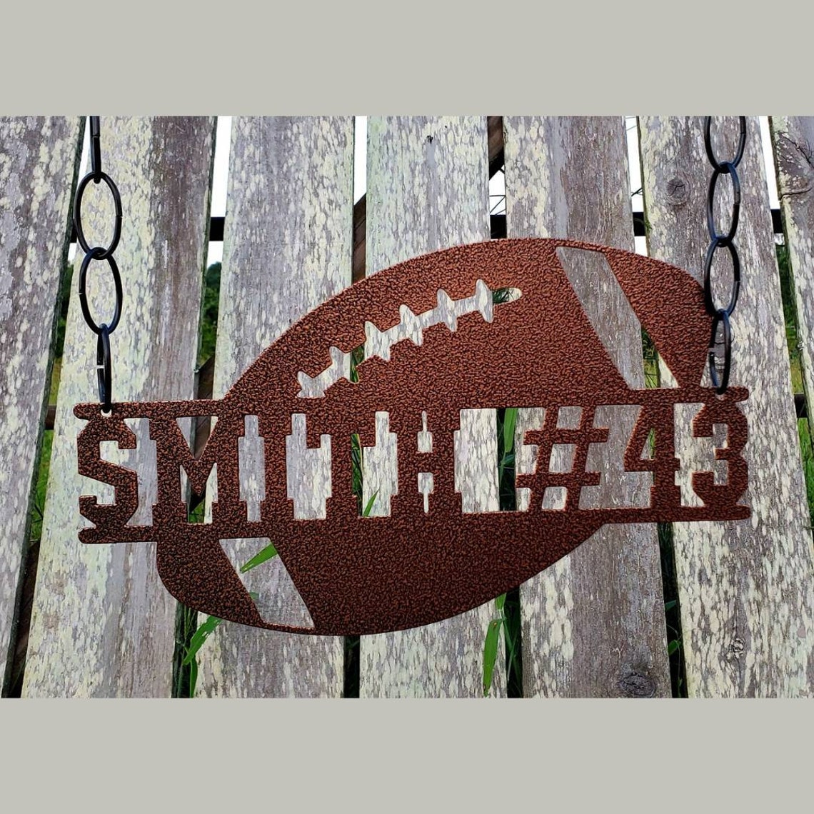 Personalized Football Metal Garden Flag Football Garden Flag - Etsy