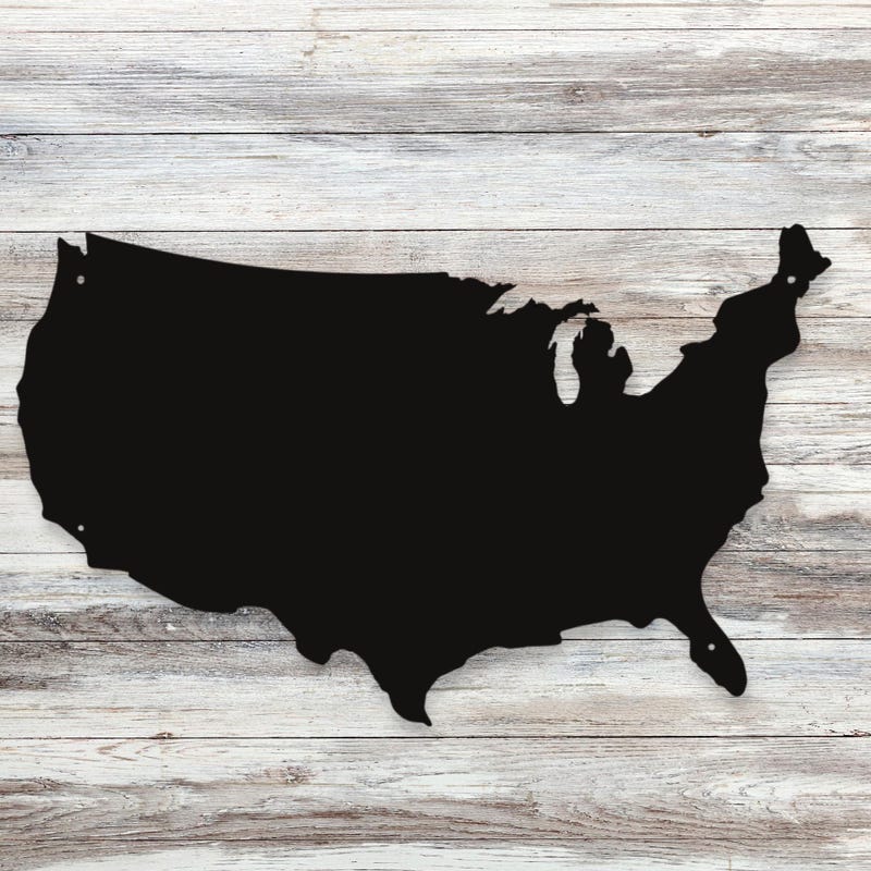 American Map Metal Sign - Etsy