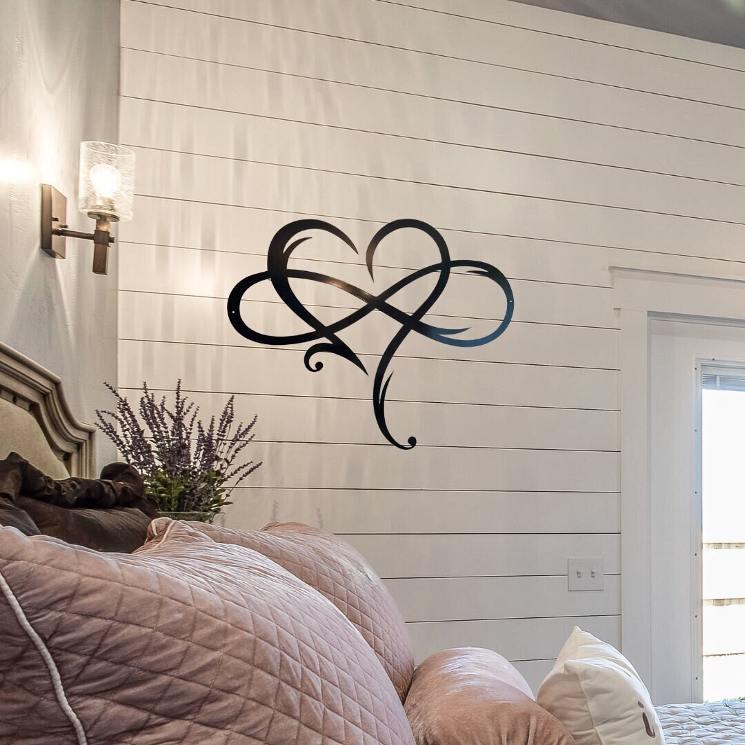 Heart Infinity Metal Wall Decor, Metal Infinity, Love Infinity Sign ...