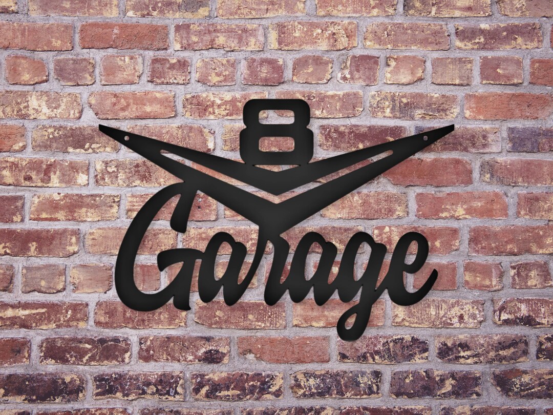 V8 Garage Metal Sign Garage Metal Sign Car Sign for Garage - Etsy