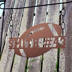 Personalized Football Metal Garden Flag, Football Garden Flag, Custom ...