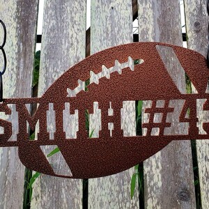 Personalized Football Metal Garden Flag, Football Garden Flag, Custom ...