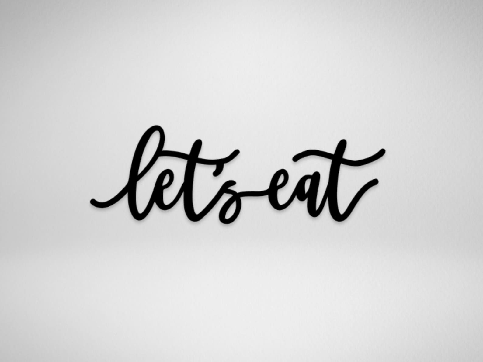 Let's Eat Metal Sign Let's Eat Words Eat Sign - Etsy