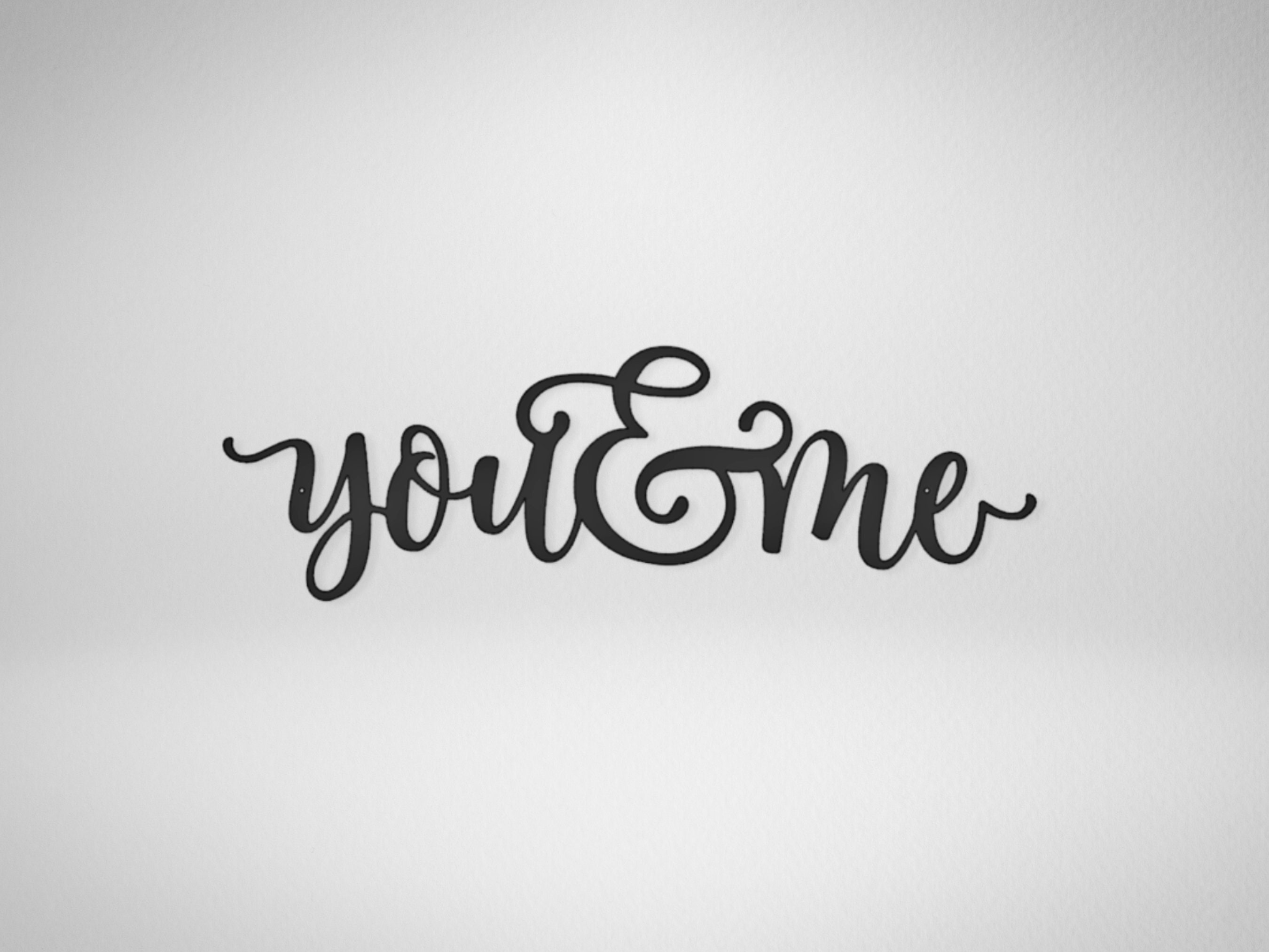 You and Me Metal Sign You & Me Sign Bedroom Sign Bedroom - Etsy