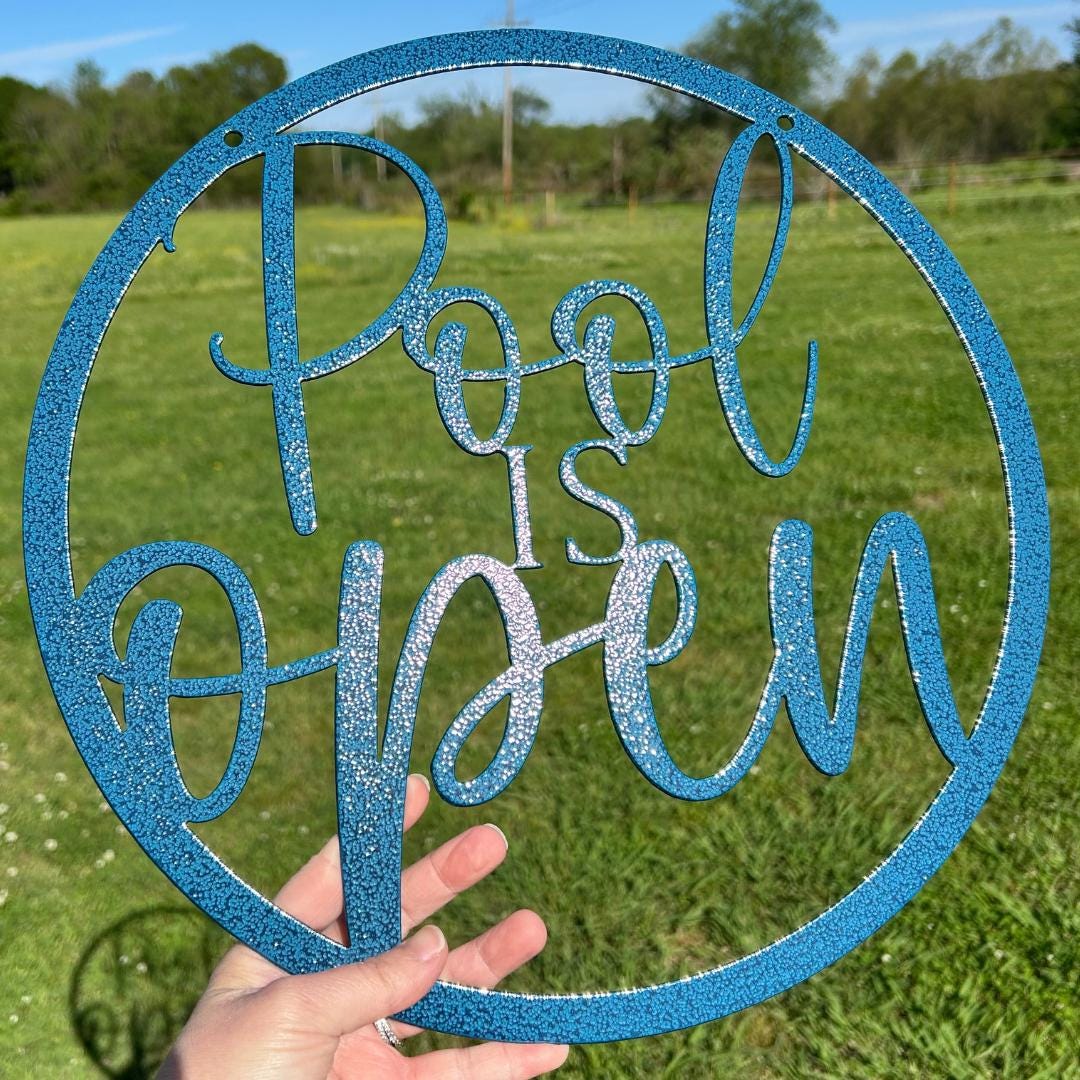 Swimming Pool Art, Poolside Sign, Backyard Pool Sign, Pool Patio Sign ...