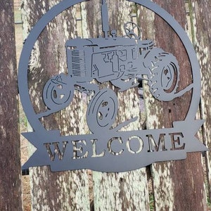 Personalized Metal Sign, Metal Tractor Sign, Tractor Sign, Custom Farm ...