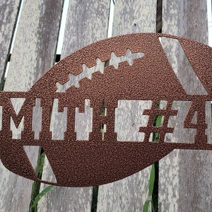 Personalized Football Metal Garden Flag, Football Garden Flag, Custom ...