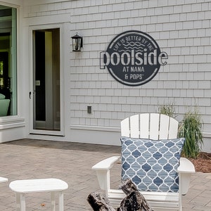 Personalized Pool Sign, Metal Pool Sign, Poolside Sign, Custom Metal ...