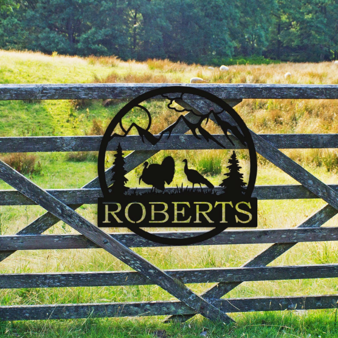 Personalized Turkey Metal Sign, Hunting Metal Sign, Cabin Sign, Last ...