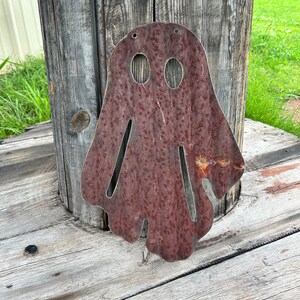 Ghost Corrugated Tin, Fall Decor, Halloween Decor, Corrugated Tin Decor ...