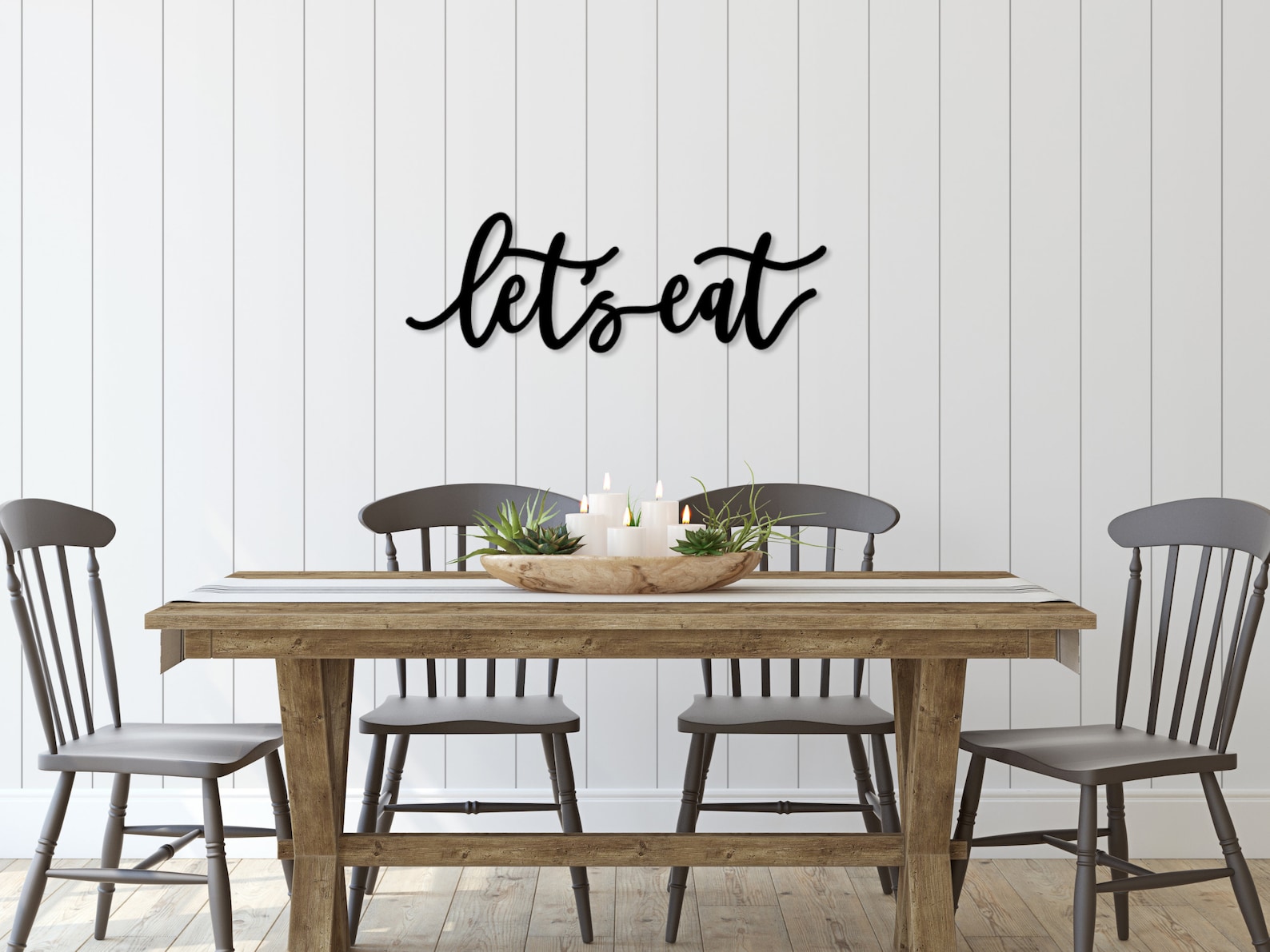 Let's Eat Metal Sign Let's Eat Words Eat Sign - Etsy