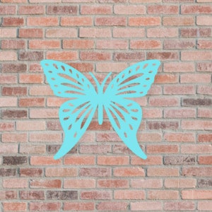 Butterfly Metal Sign, Backyard Metal Signs, Butterfly Metal Wall Art ...