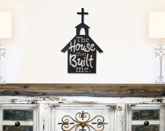 The House That Built Me Sign - Etsy