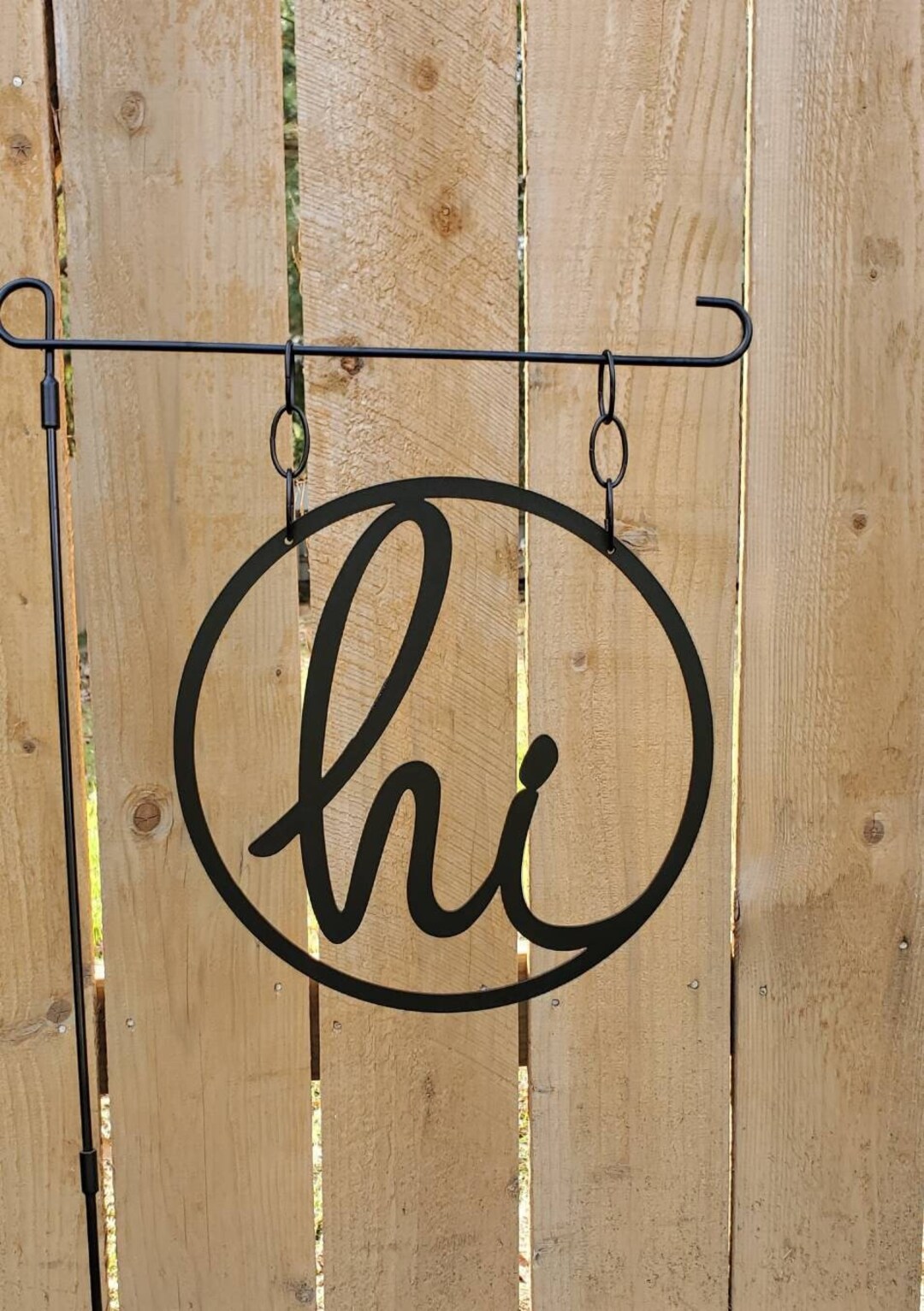 Garden Flag, Metal Garden Flag, Welcome Garden Flag, Welcome Sign ...