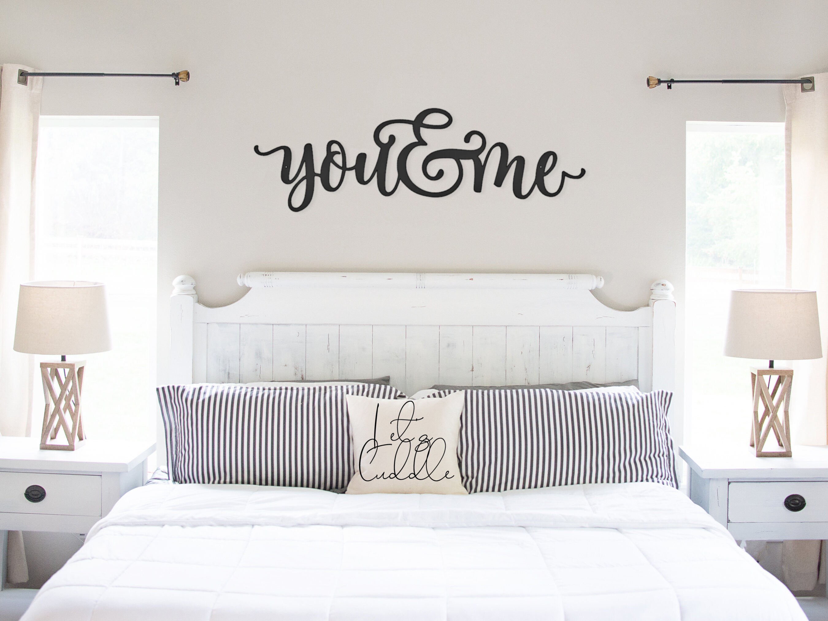 You and Me Metal Sign You & Me Sign Bedroom Sign Bedroom - Etsy