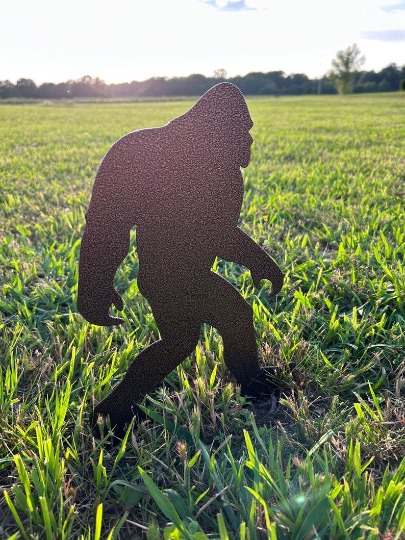 Bigfoot Metal Yard Stake, Sasquatch, Metal Sasquatch, Metal Sign, Metal ...