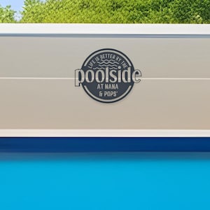 Personalized Pool Sign, Metal Pool Sign, Poolside Sign, Custom Metal ...