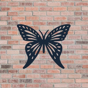 Butterfly Metal Sign, Backyard Metal Signs, Butterfly Metal Wall Art ...