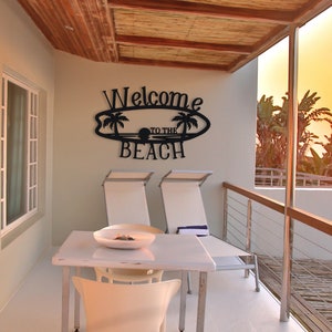 Welcome to the Beach Metal Sign, Beach House Decor, Beach Sign, Metal ...