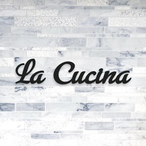 La Cucina Metal Sign, Kitchen Decor, Italian Kitchen Art, Kitchen Wall ...