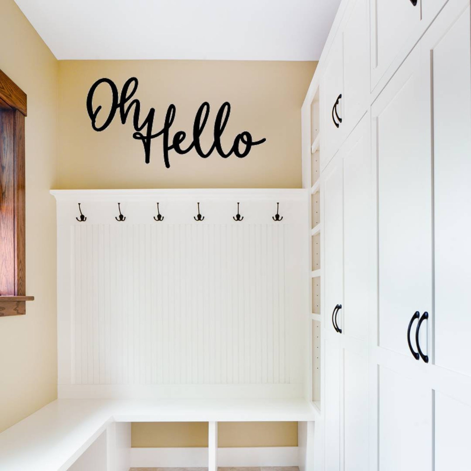 Oh Hello Metal Sign Hello Metal Sign Hello Words Metal - Etsy