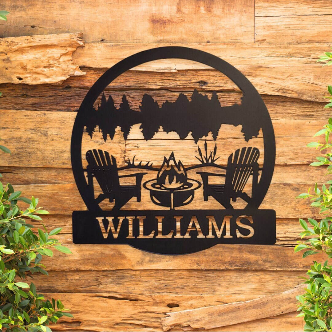 Personalized Lakeside Metal Sign, Custom Lake House Sign, Lake House ...